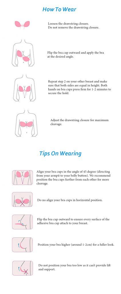 Cleavage Enhancer Drawstring Bra • DREAMSCAPED