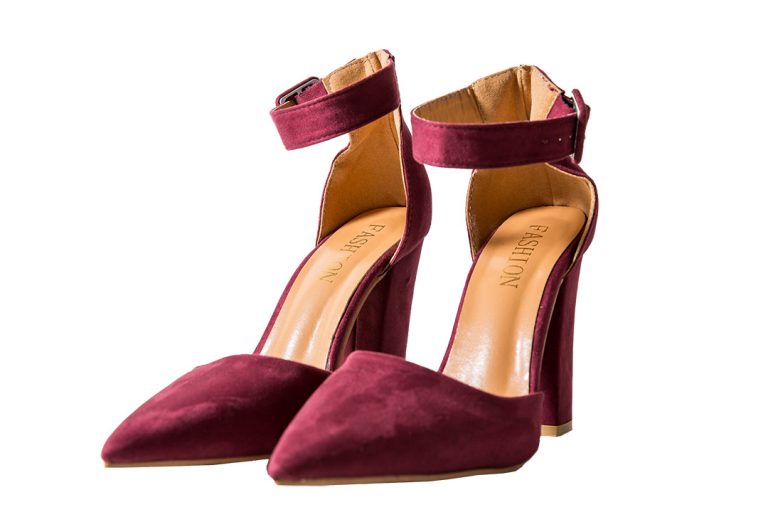 Make it Work Suede heels in Maroon • DREAMSCAPED