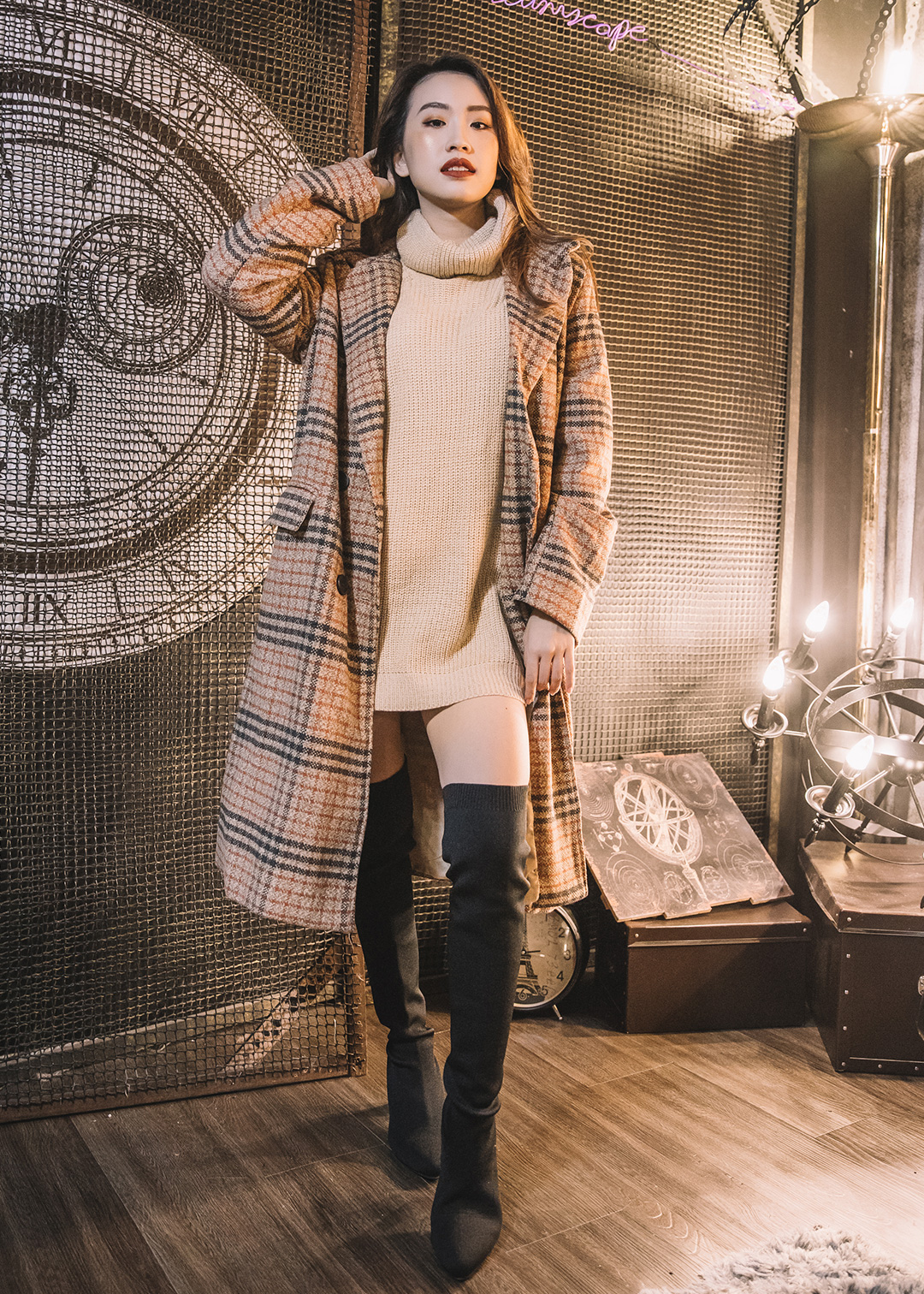 Time Traveller Tweed Trench Coat • DREAMSCAPED