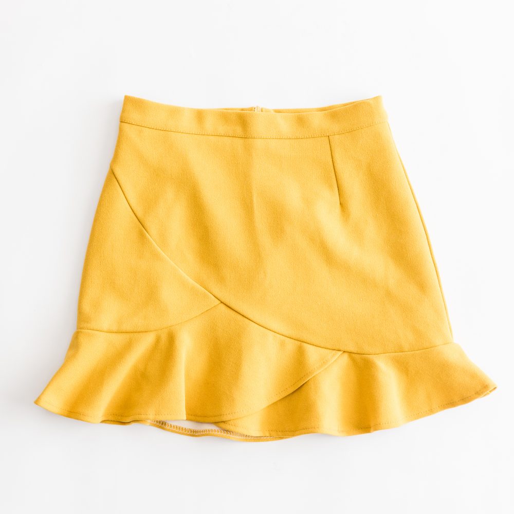 Vintage Lotus Skort in Yellow • DREAMSCAPED