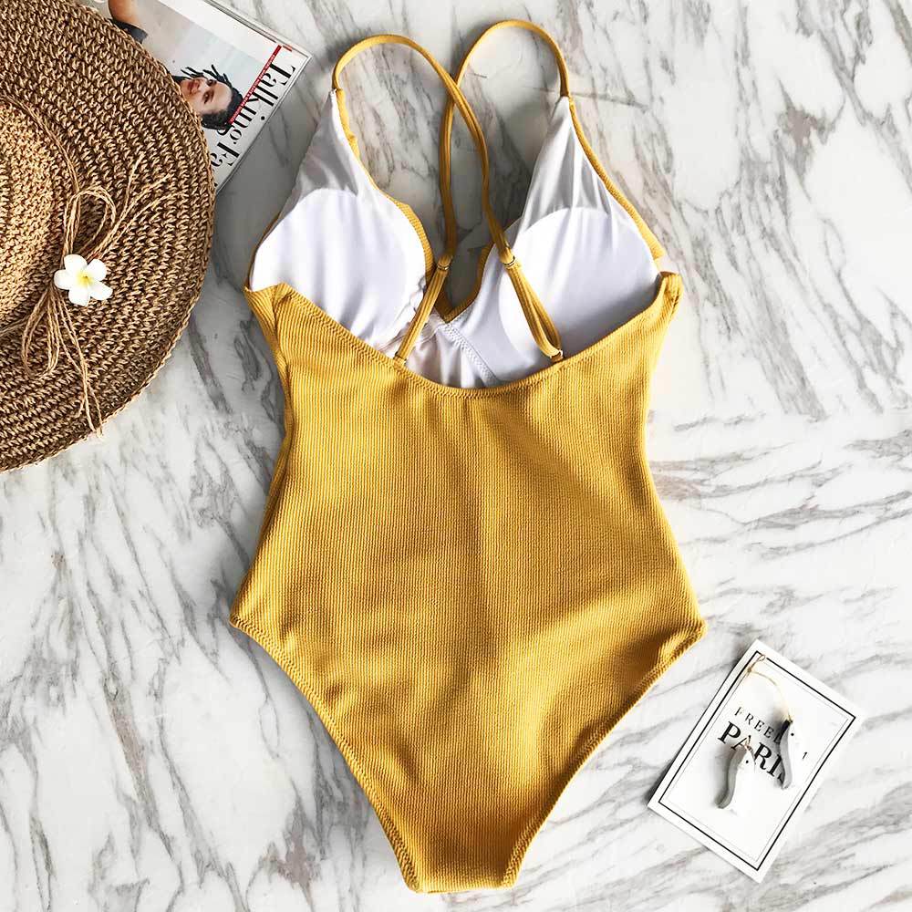 Under the Ruffles Monokini in Yellow • DREAMSCAPED