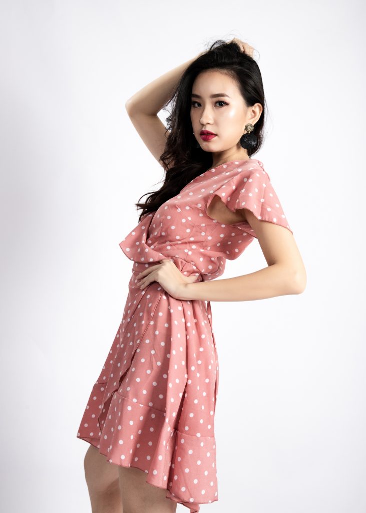 Merry Dots Dress in Pink • DREAMSCAPED