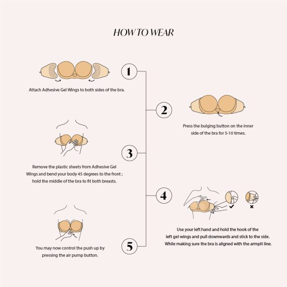 Bare Minimum Backless Bra + Adhesive Gel Wings • DREAMSCAPED