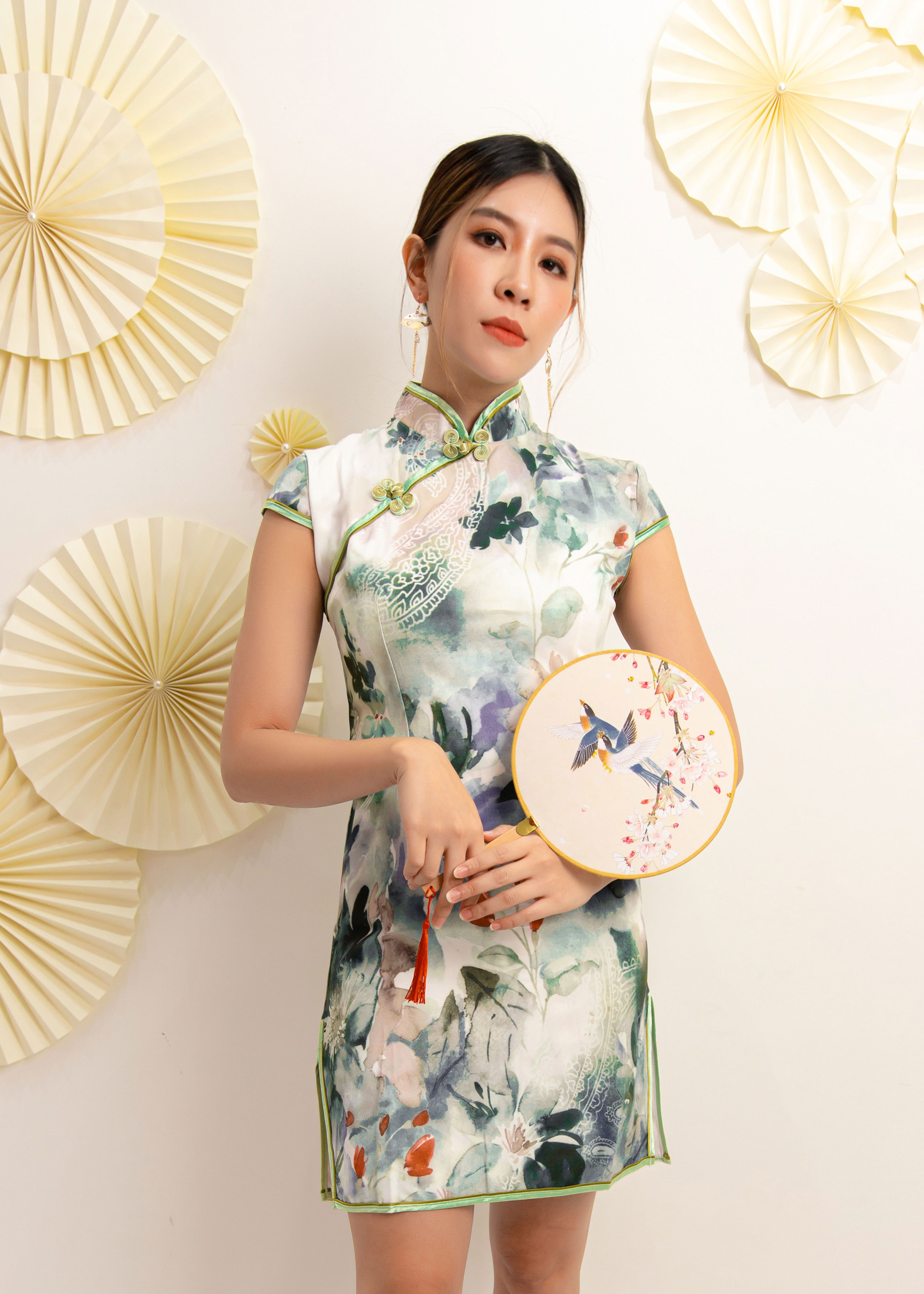 Gui Lin ink painting Qipao • DREAMSCAPED