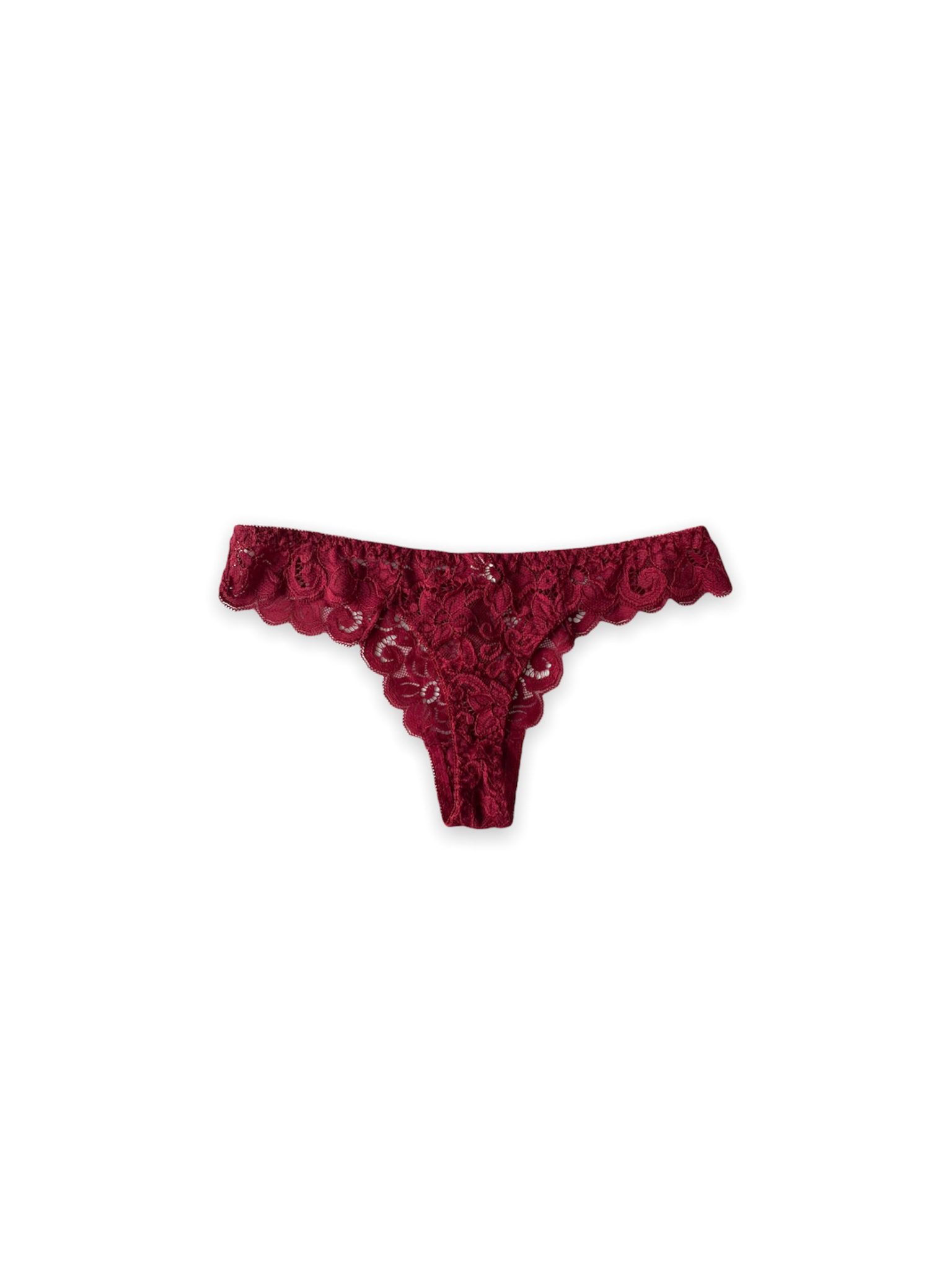 Sundrop Glow Lace Thong in Red • DREAMSCAPED