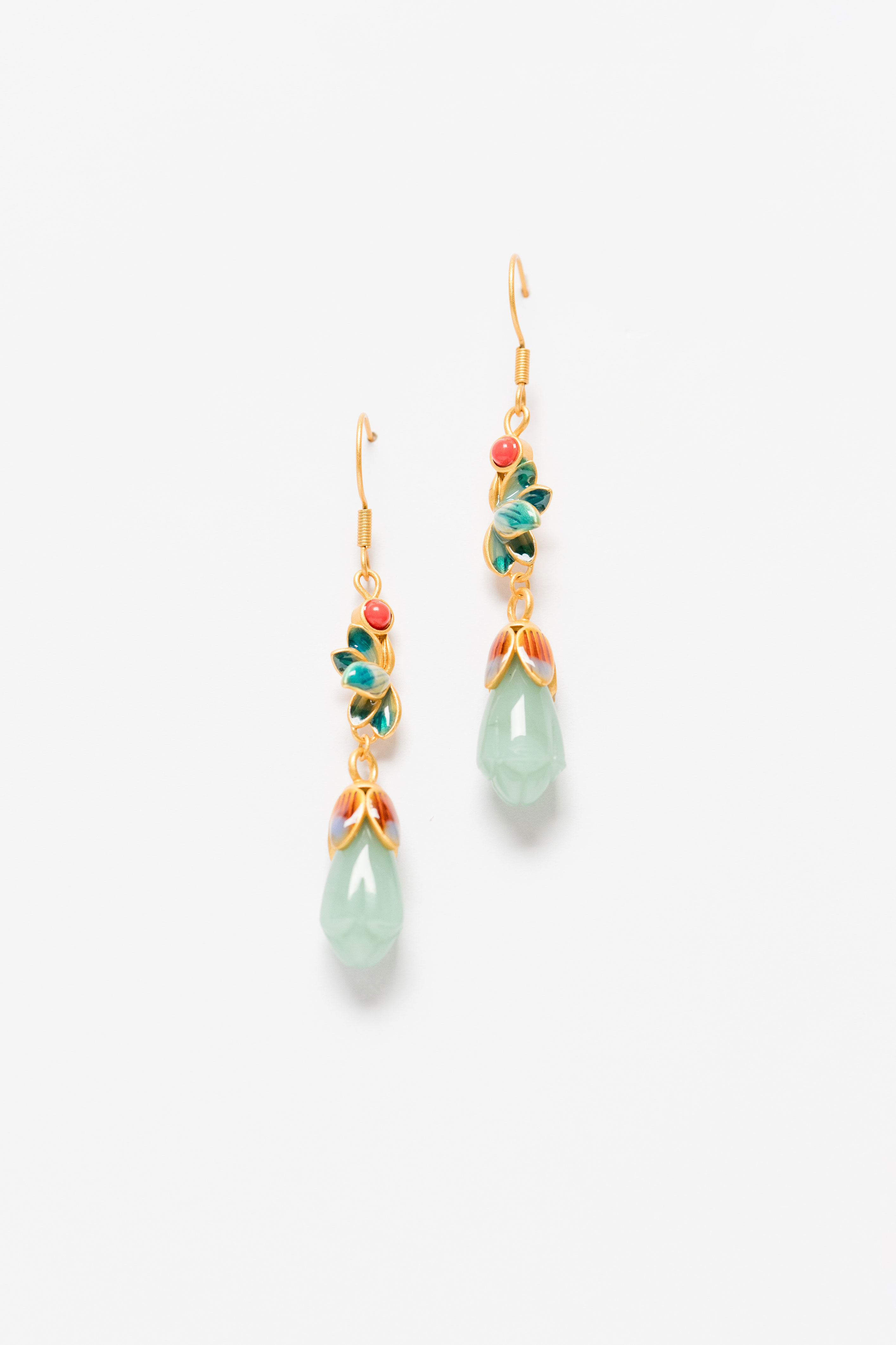 Emperor Fluorite Hook Earrings • DREAMSCAPED