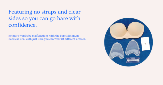 Bare Minimum Backless Bra + Adhesive Gel Wings • DREAMSCAPED