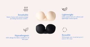 Bare Minimum Backless Bra + Adhesive Gel Wings • DREAMSCAPED