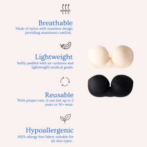Bare Minimum Backless Bra + Adhesive Gel Wings • DREAMSCAPED