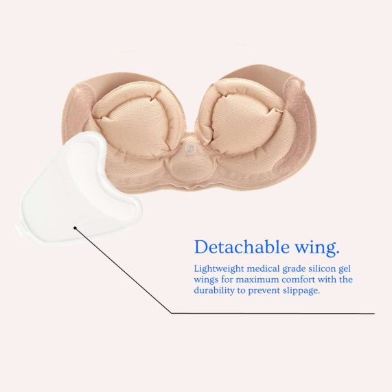 Bare Minimum Backless Bra + Adhesive Gel Wings • DREAMSCAPED